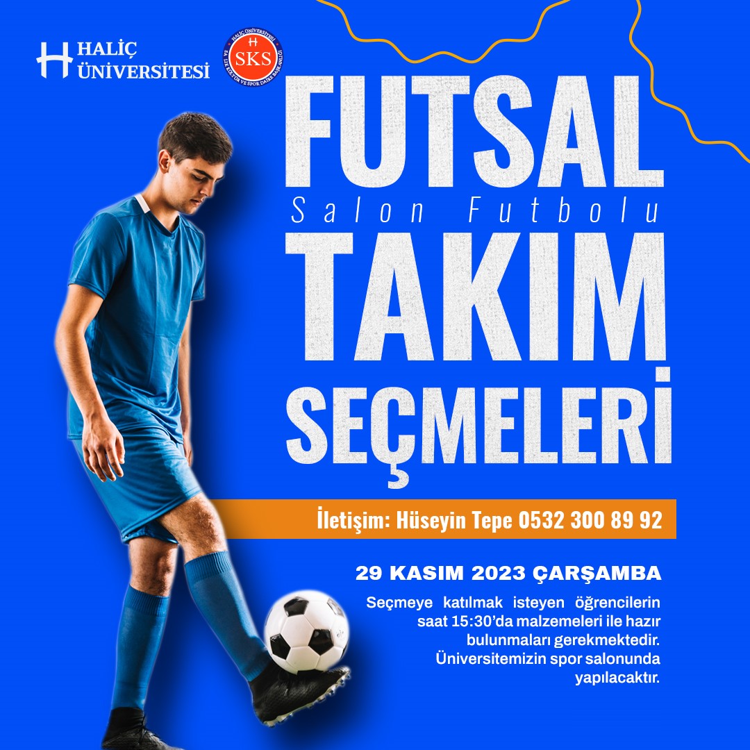 Futsal (Salon Futbolu) Takım Seçmeleri Başlıyor! | Haliç Üniversitesi